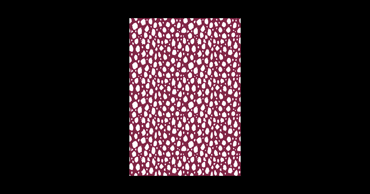 Red and White Spot Dalmatian Pattern - Dalmatian Print - Sticker ...