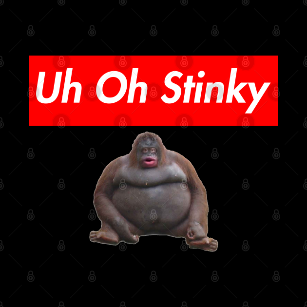 Uh Oh Stinky Monkey Meme - Uh Oh Stinky Poop - Tapestry | TeePublic