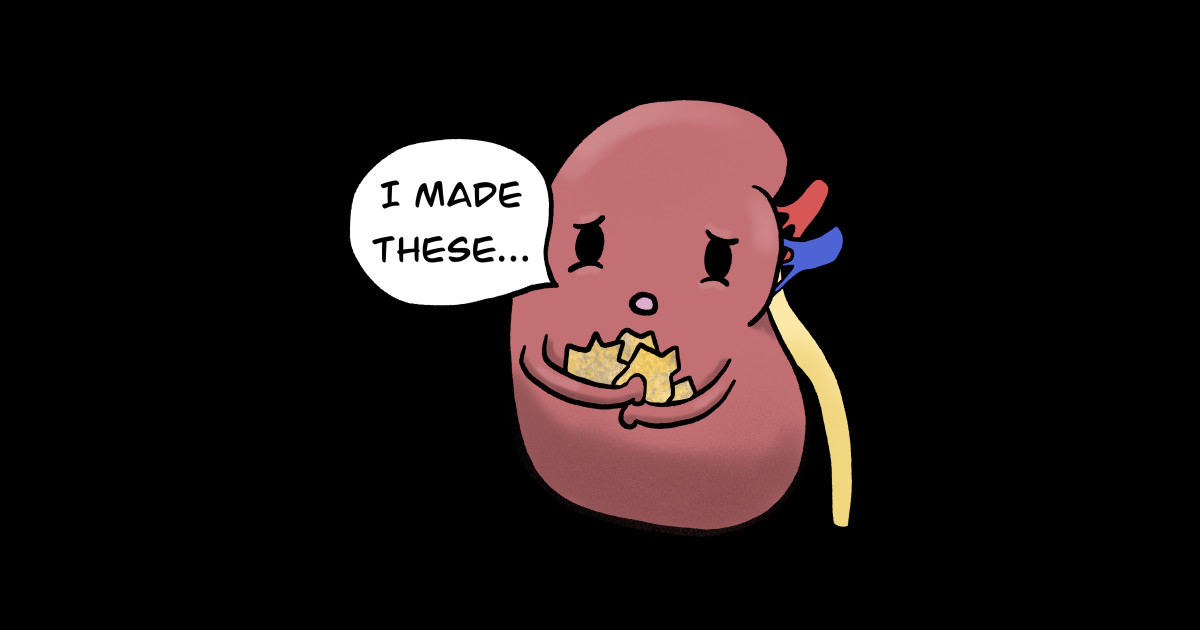Kidney stones - Kidney - Sticker | TeePublic