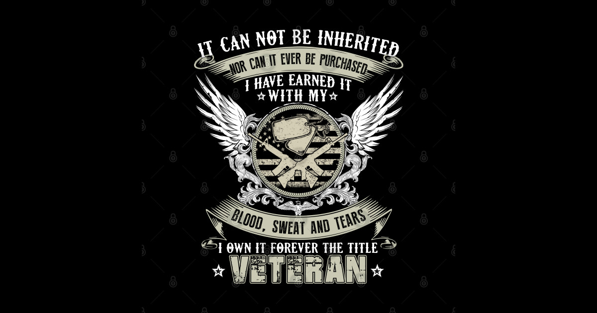 Vet Title - Veteran - Sticker | TeePublic