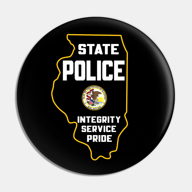 Illinois State Police - w Seal Integrity Pride Service Logo - Illinois ...