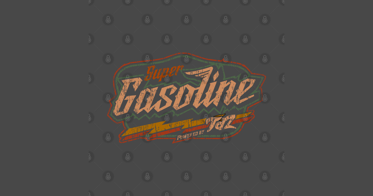 Super Gasoline Vintage retro oil brand logo - Super Gasoline Vintage ...
