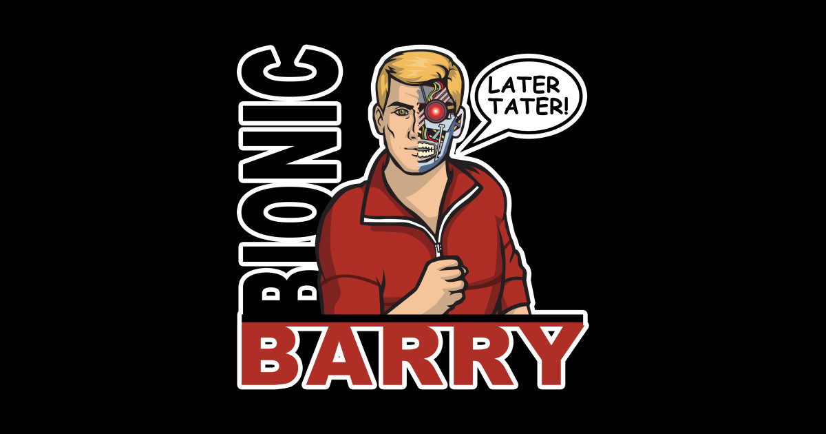 Bionic Barry - Archer - Sticker | TeePublic