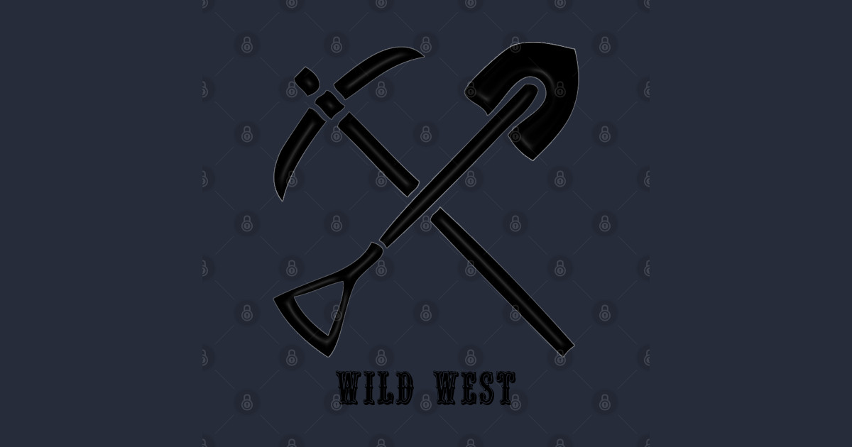 Western Era - Wild West Pick Axe and Shovel - Pick Axe And Shovel - T ...