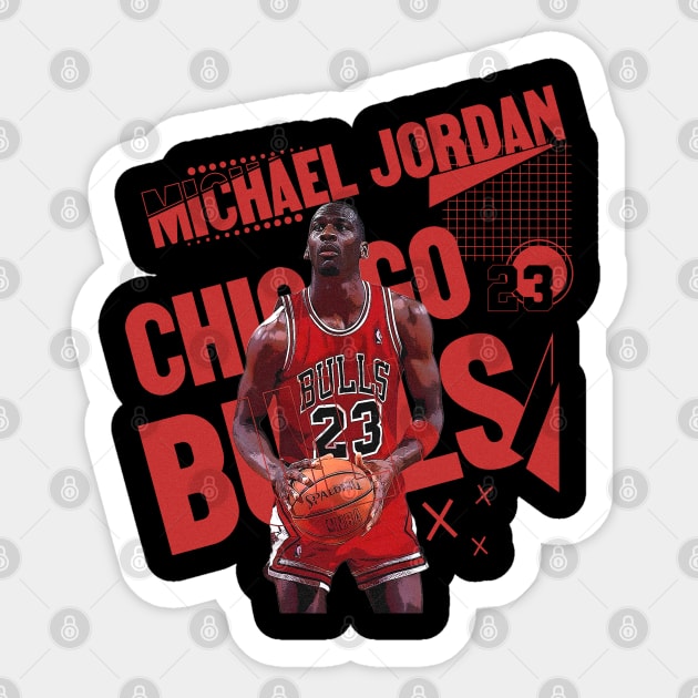 Michael jordan - chicago bulls - Basketball Player - Sticker | TeePublic