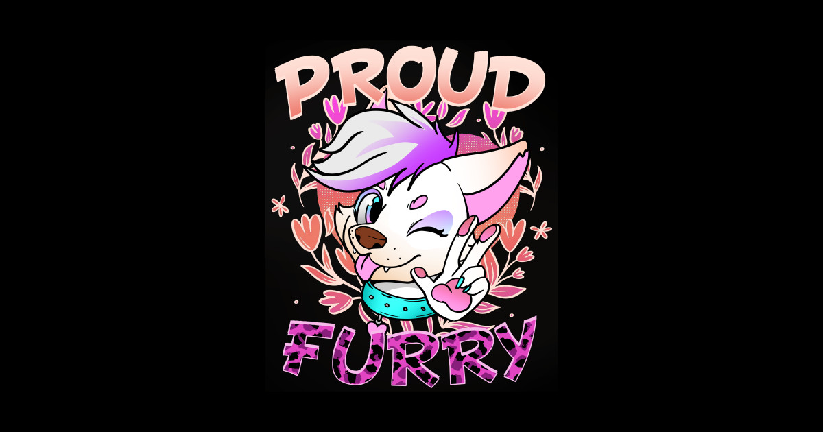 Proud Furry I Furries Cosplay Fandom - Kawaii - Sticker | TeePublic