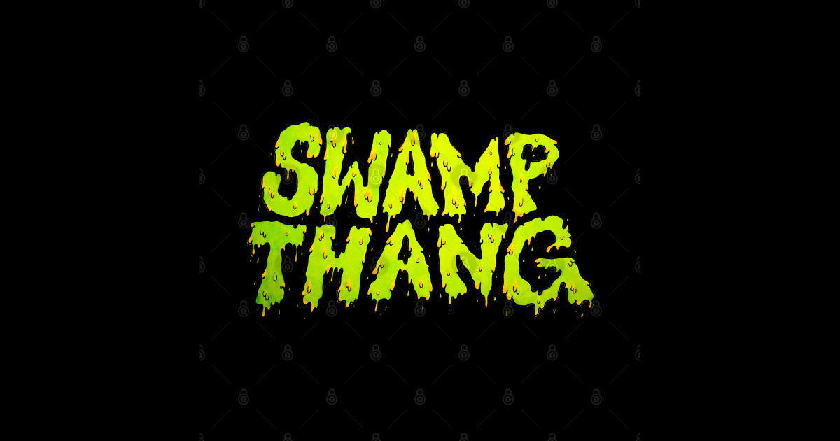 SWAMP THANG Band Logo - Swamp Thing - Sticker | TeePublic