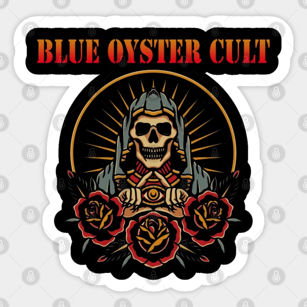 skull triangle blue oyster cult - Blue Oyster Cult - Sticker | TeePublic