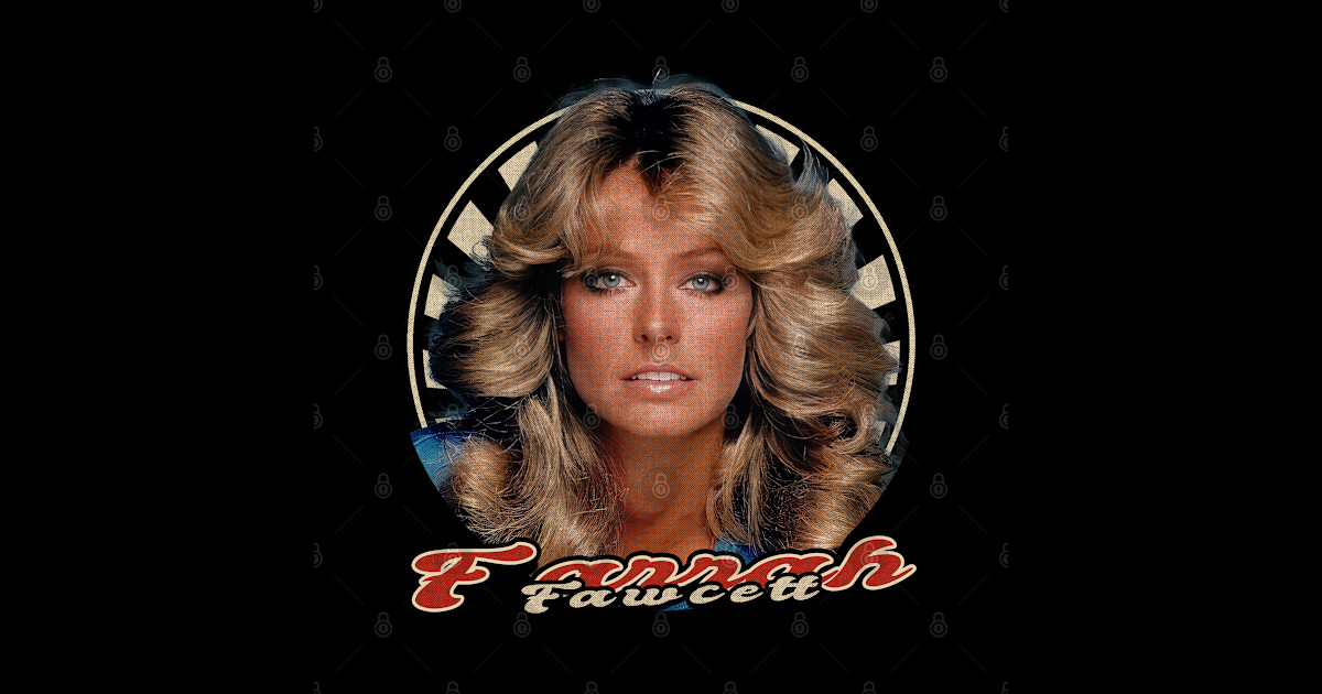 Vintage 80s Farrah Fawcett - Farrah Fawcett - Sticker | TeePublic