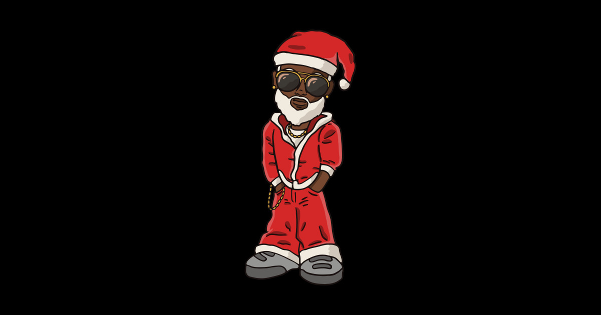 Santa Rapper - Christmas - Posters and Art Prints | TeePublic