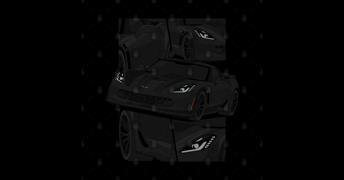 Z06 BLACK - Corvette Z06 - Sticker | TeePublic