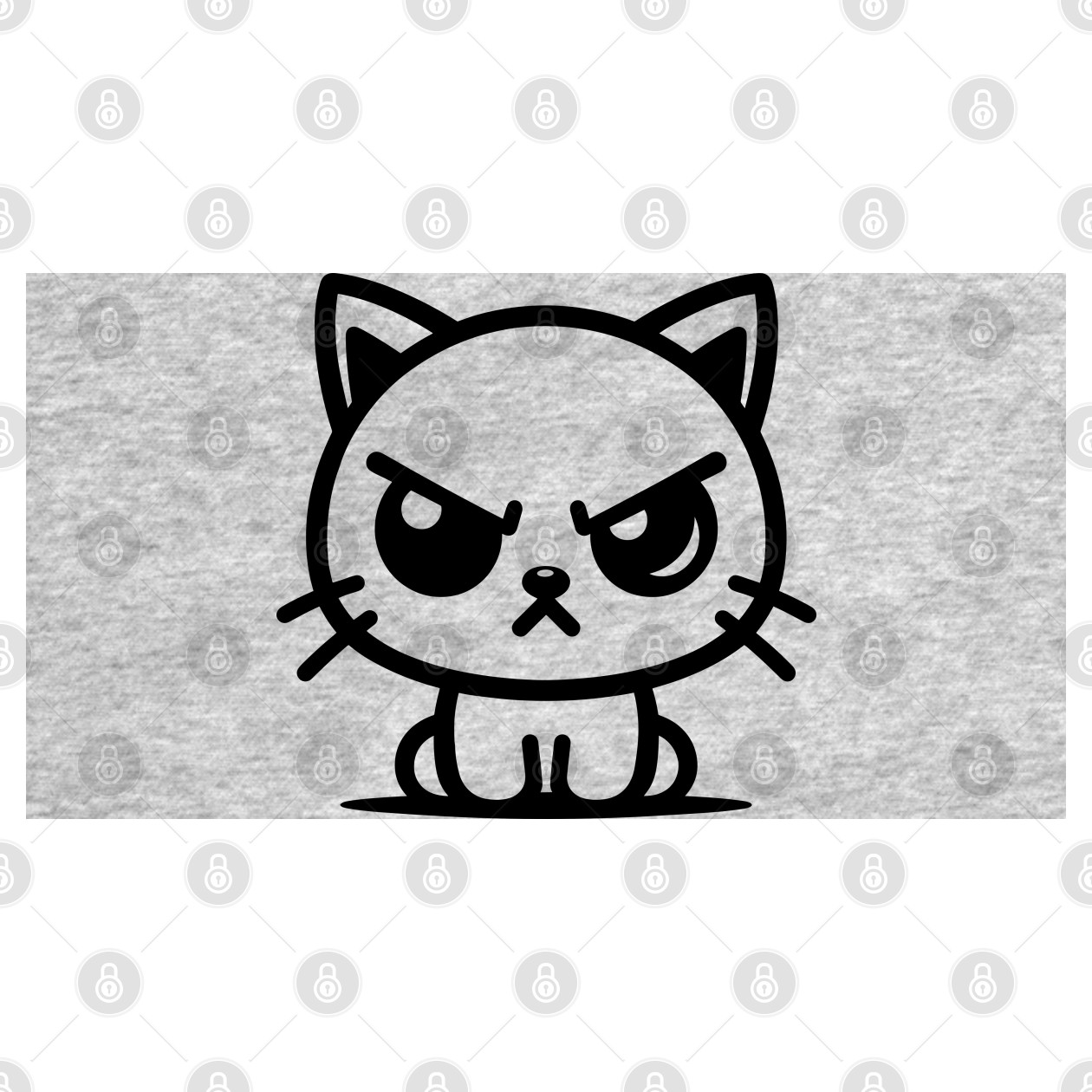 Angry Cartoon Cat - Angry Cat - T-Shirt | TeePublic