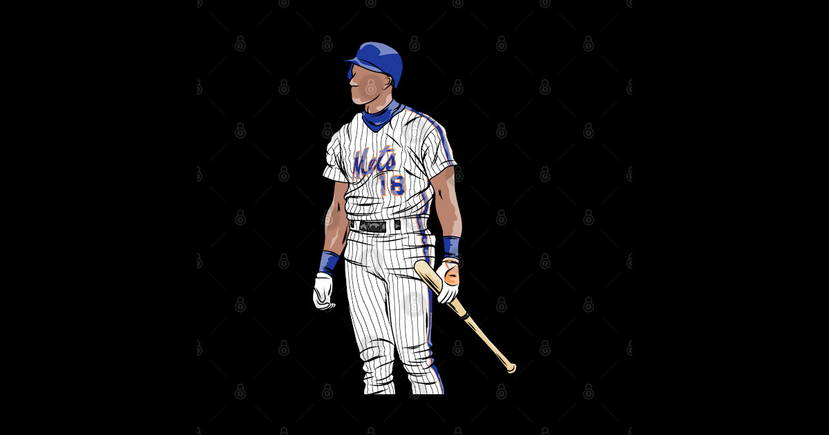 Darryl Strawberry Mets 18 cartoon! - Darryl Strawberry - Sticker ...