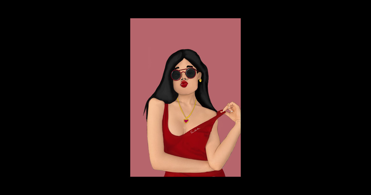 Uh-Lala. Cocktail Dress Photo Shoot Artwork - Seduction - Posters and Art Prints | TeePublic