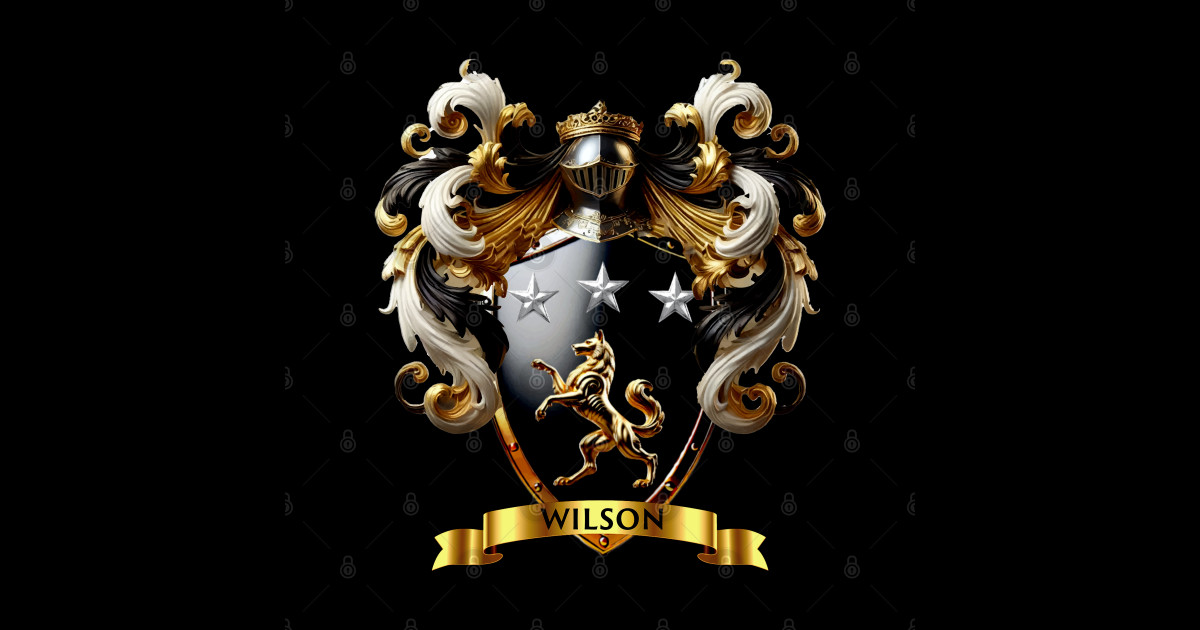 Wilson Family Crest – Historic Coat of Arms, Ancestral Heritage Symbol ...
