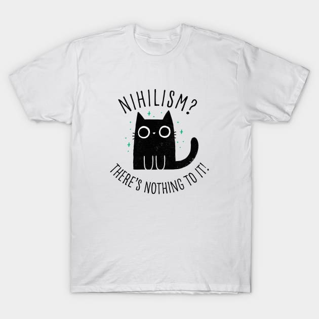 Nihilism Cat - Cat - T-Shirt | TeePublic