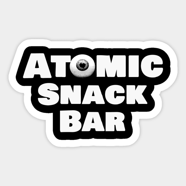 The Atomic Logo - Atomic Snack Bar - Sticker | TeePublic