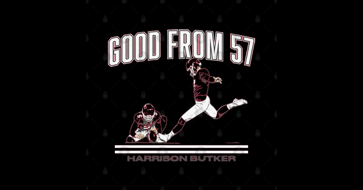 Harrison Butker Good From 57 - Harrison Butker - Sticker | TeePublic