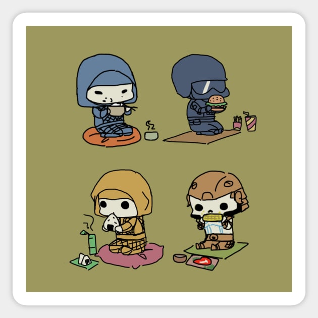 MK chibi clans - Mortal Kombat - Sticker | TeePublic