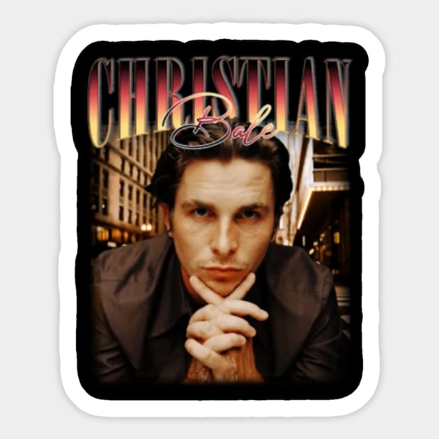 Christian Bale Bootleg Vintage - Christian Bale - Sticker | TeePublic
