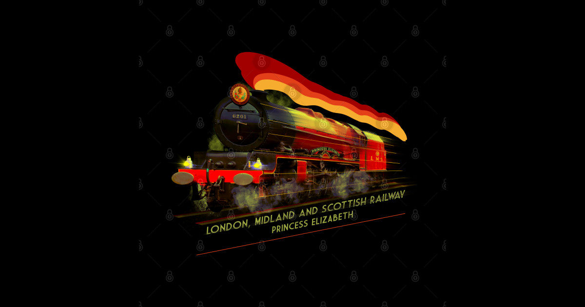 Gorgeous_Steam_Locomotive_Princess_Elizabeth_Train - Train - Posters ...