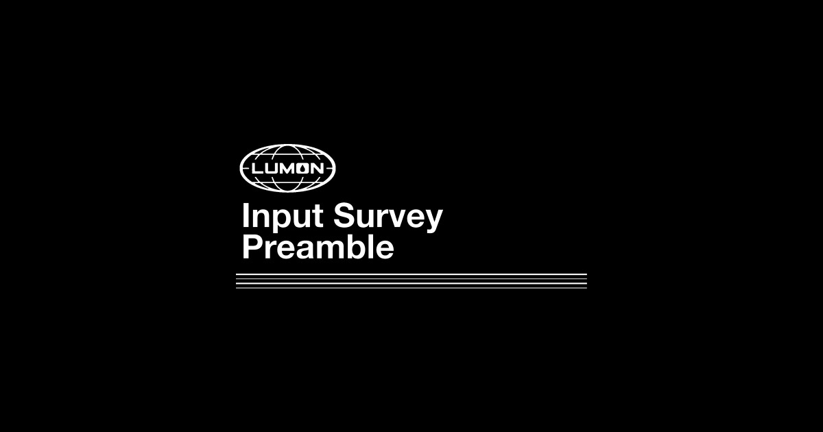Lumon Input Survey Preamble - Severance - Severance - Sticker | TeePublic
