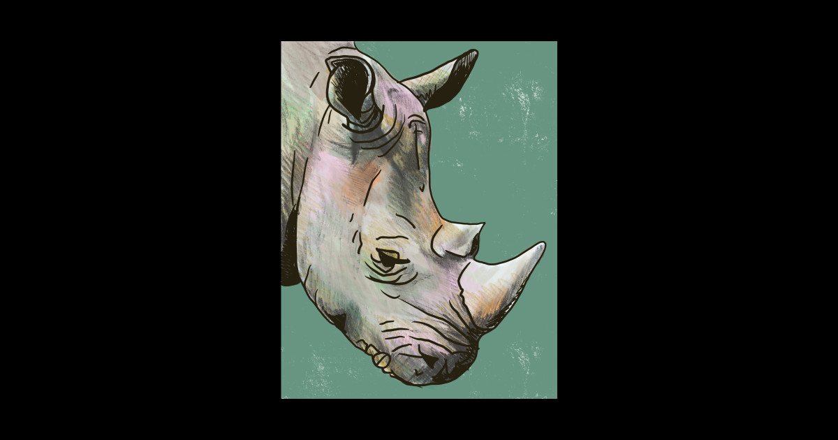 White Rhinoceros - White Rhinoceros - Sticker | TeePublic