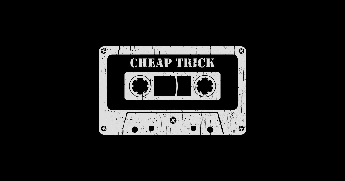 Cheap Trick - Vintage Cassette White - Cheap Trick - Sticker | TeePublic