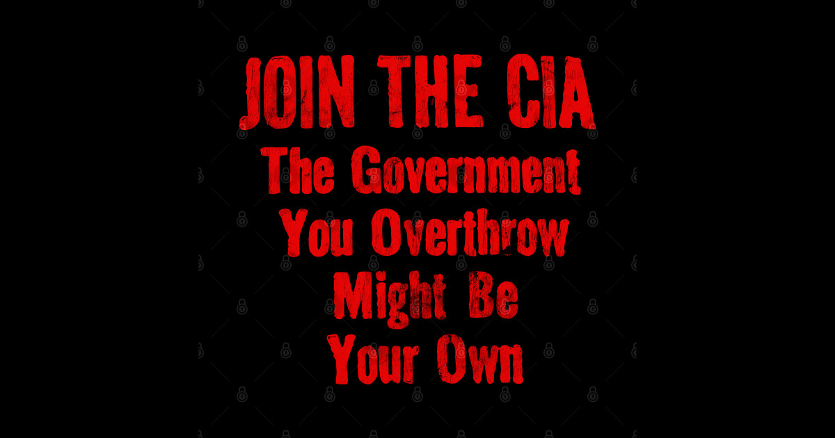 Join The CIA - Vintage 70s Counter Culture Design - Deadhead - Sticker ...