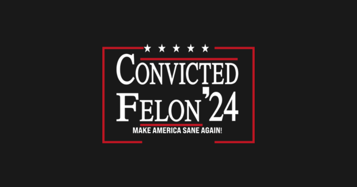 Convicted Felon 2024 Make America Sane Again - Convicted Felon 2024 ...