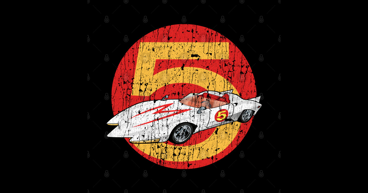 Mach 5 Speed Racer Car Vintage - 1980s Cartoon - Posters and Art Prints ...