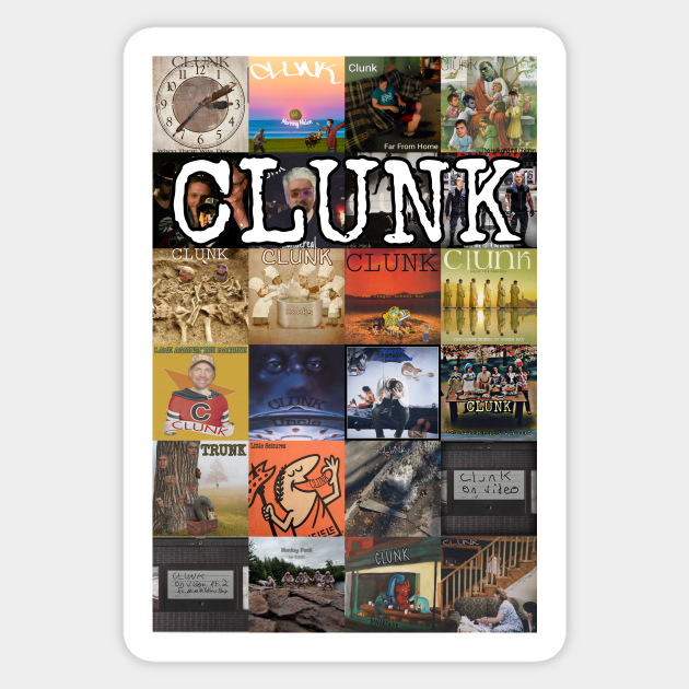The Clunk Catalog - Clunk - Sticker | TeePublic