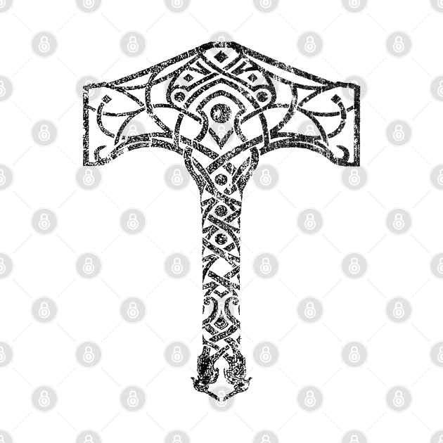 GOW:R Mjolnir Rune (Variant) - Thors Hammer - Tapestry | TeePublic