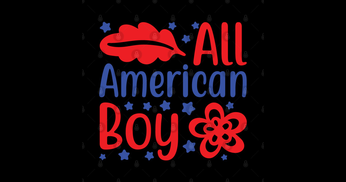 All American Boy - Independence Day - Sticker | TeePublic