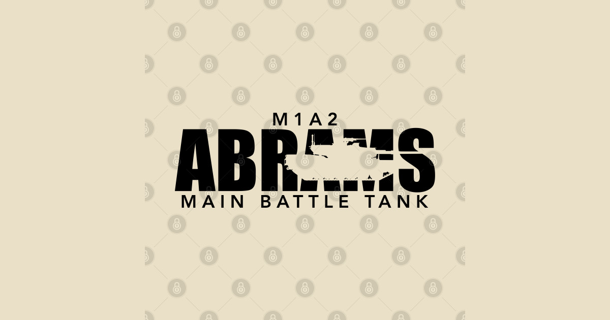 M1A2 Abrams Tank (Small logo) - Army Main Battle Tank - T-Shirt | TeePublic