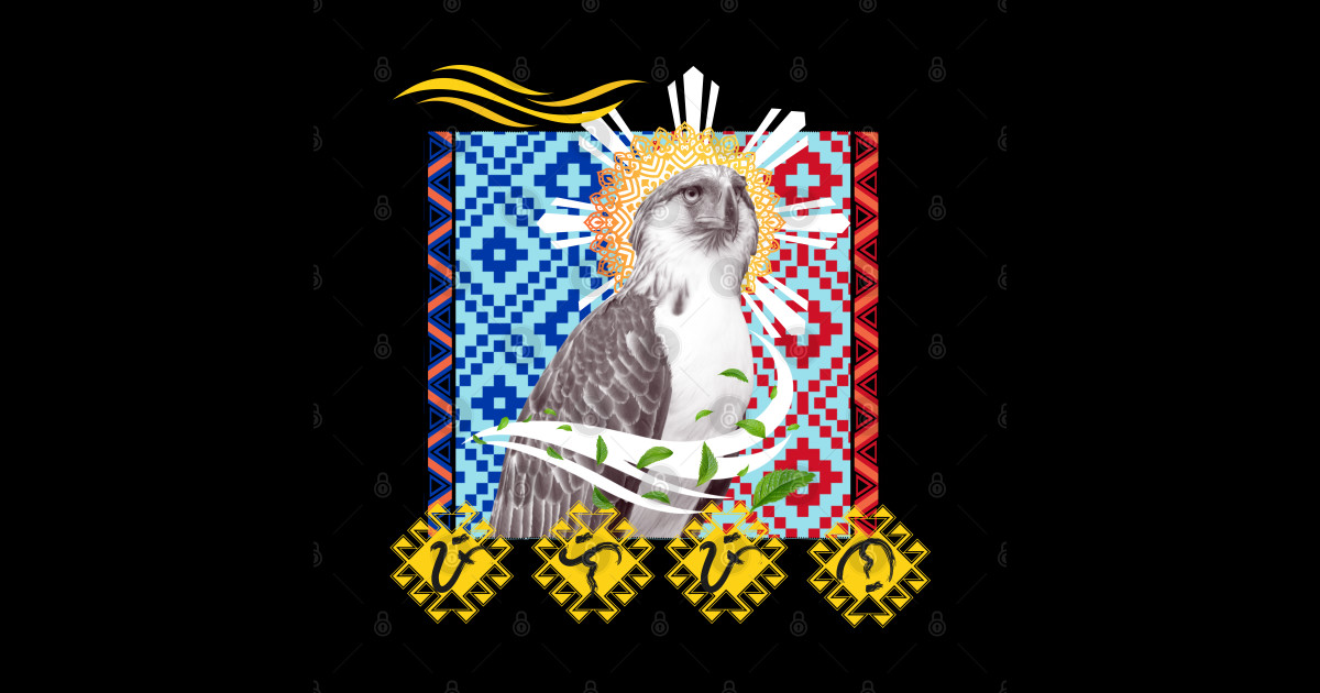 Philippine Eagle / Baybayin word Filipino - Philippines Flag Proud Filipino - Sticker | TeePublic
