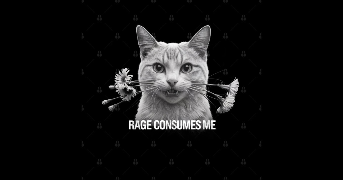 Rage Consumes Me - Rage Is Consuming Me - Sticker | TeePublic