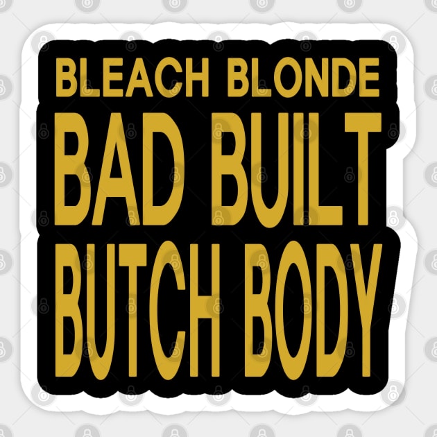 Bleach Blonde Bad Built Butch Body - Bleach Blonde Bad Built Butch Body ...
