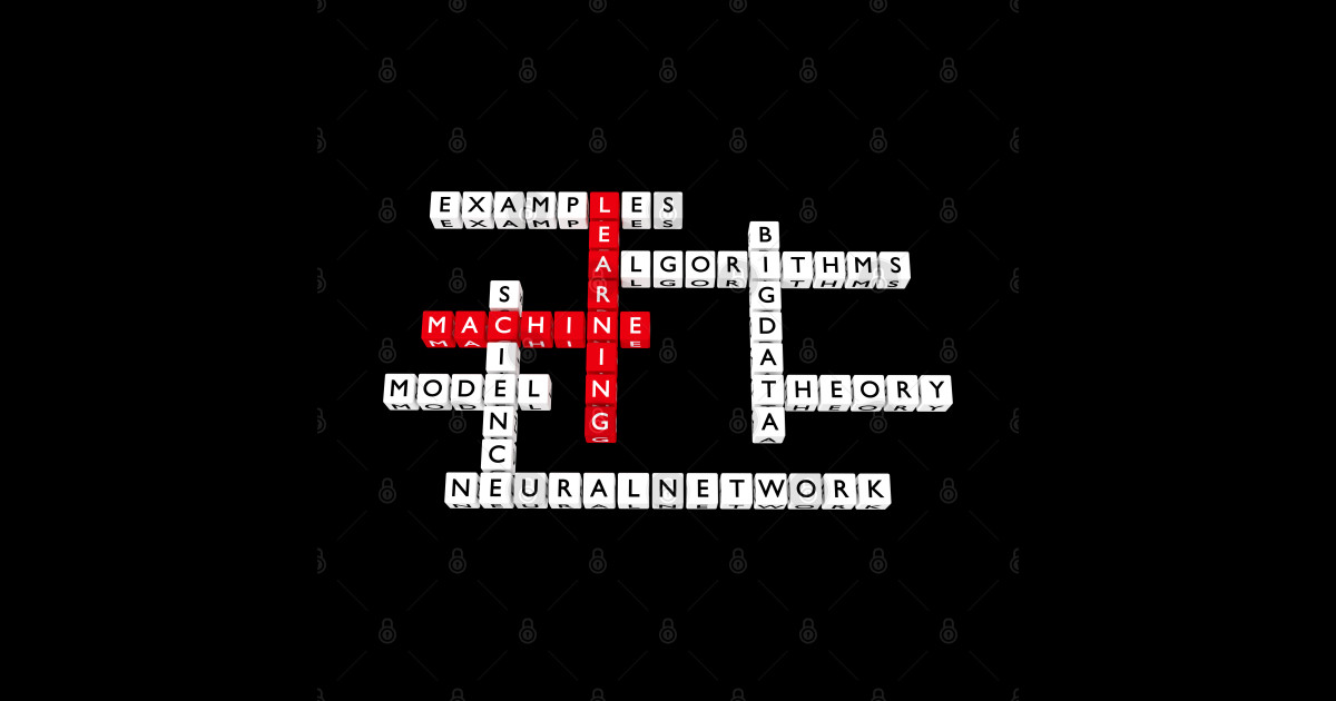 Machine learning crossword puzzle - Machine Learning - Sticker | TeePublic