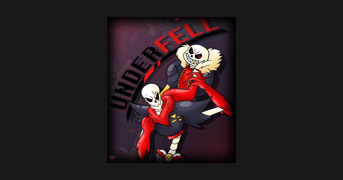 Underfell Sans and Papyrus! - Underfell - Kids Hoodie | TeePublic