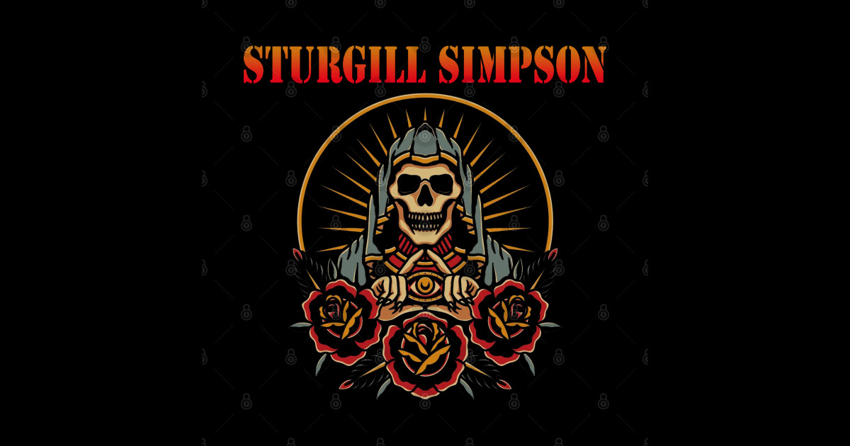 skull triangle sturgill simpson - Sturgill Simpson - Sticker | TeePublic