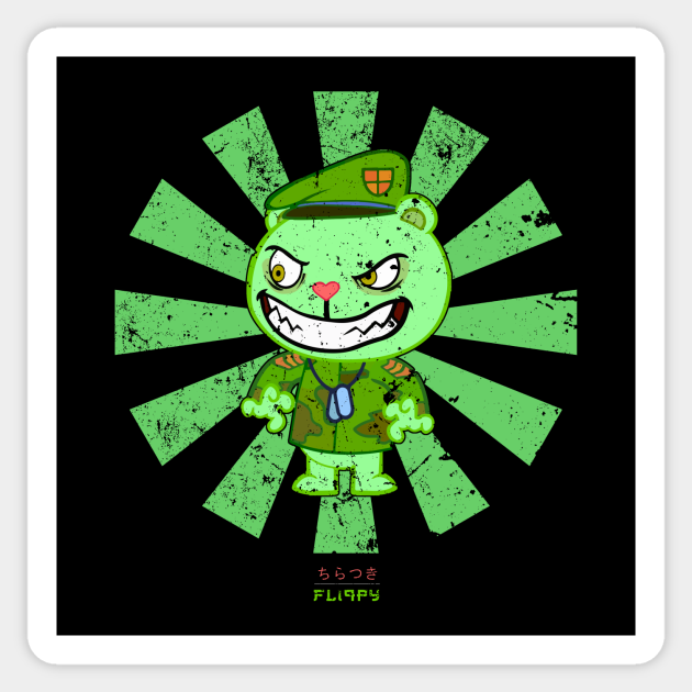 Fliqpy Retro Japanese Flippy Happy Tree Friends - Happy Tree Friends ...