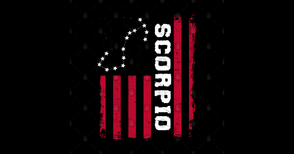 Scorpio Zodiac Sign American Flag Birthday Horoscope - Scorpio Zodiac ...