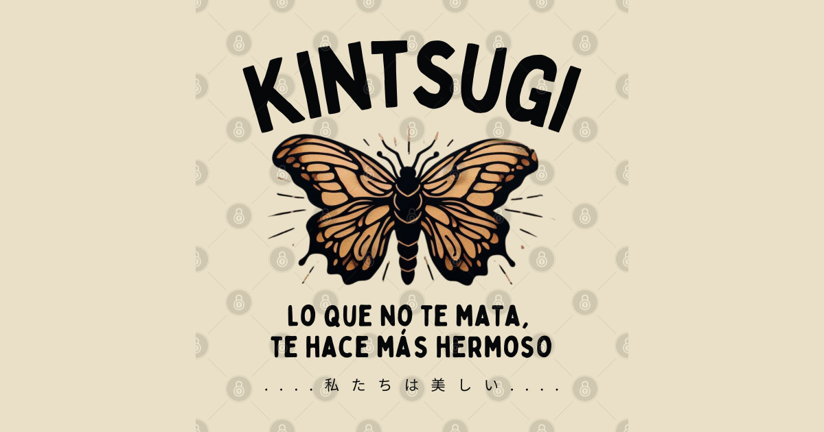 Kintsugi art and quote for work lovers - Kintsugi Gold - T-Shirt ...