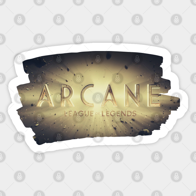 Arcane Logo - Arcane LOL Title Logo Art - Arcane - Sticker | TeePublic