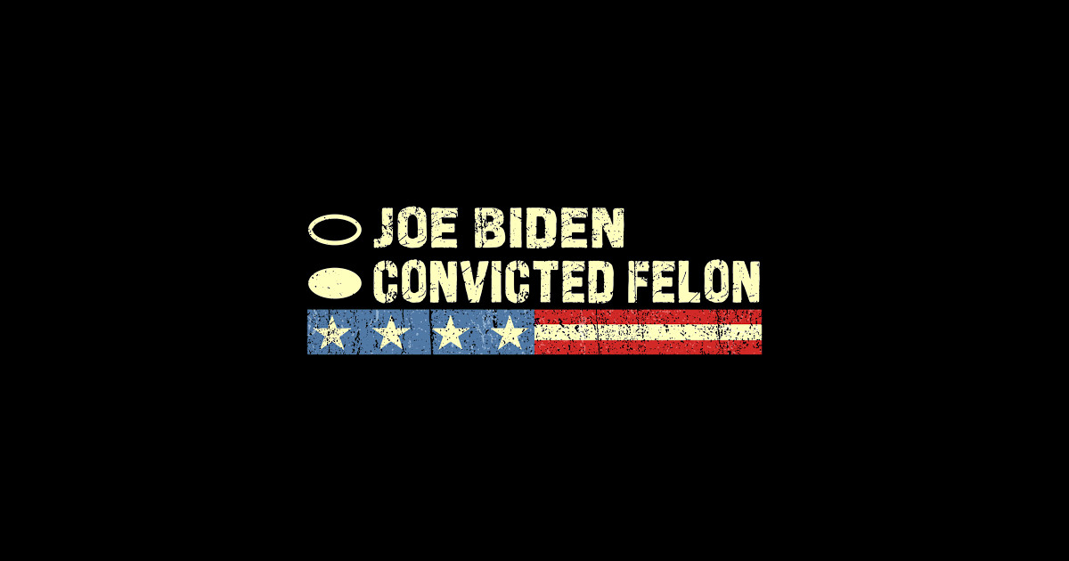 Joe Biden Vs Convicted Felon American Flag Ballot Paper Vote - Trump ...