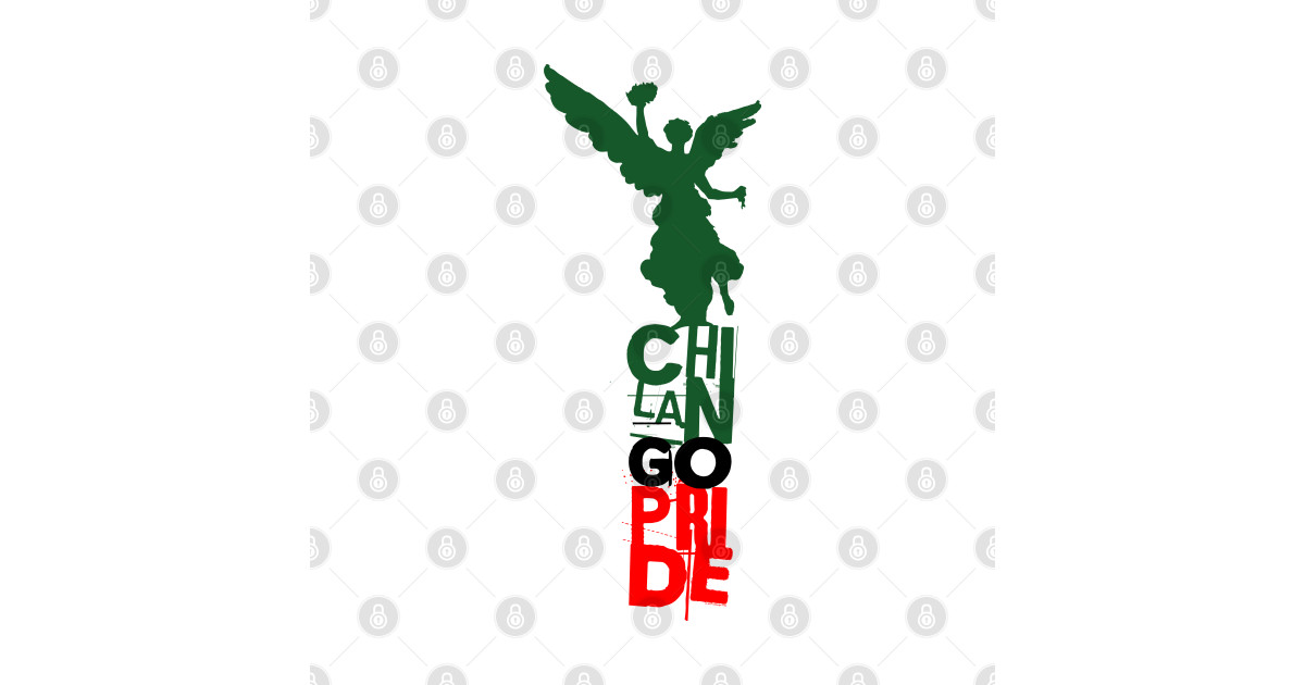 Chilango Pride Logo Mexican Flag Version - Mexico City - T-Shirt ...