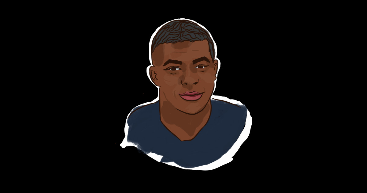 Mbappe in cartoon art - Mbappe - Posters and Art Prints | TeePublic