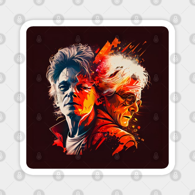 BTTF - Fan Art - Marty and Doc - Back To The Future - Magnet | TeePublic