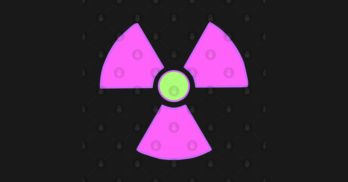 Kawaii Radiation Symbol - Radiation Symbol - T-Shirt | TeePublic